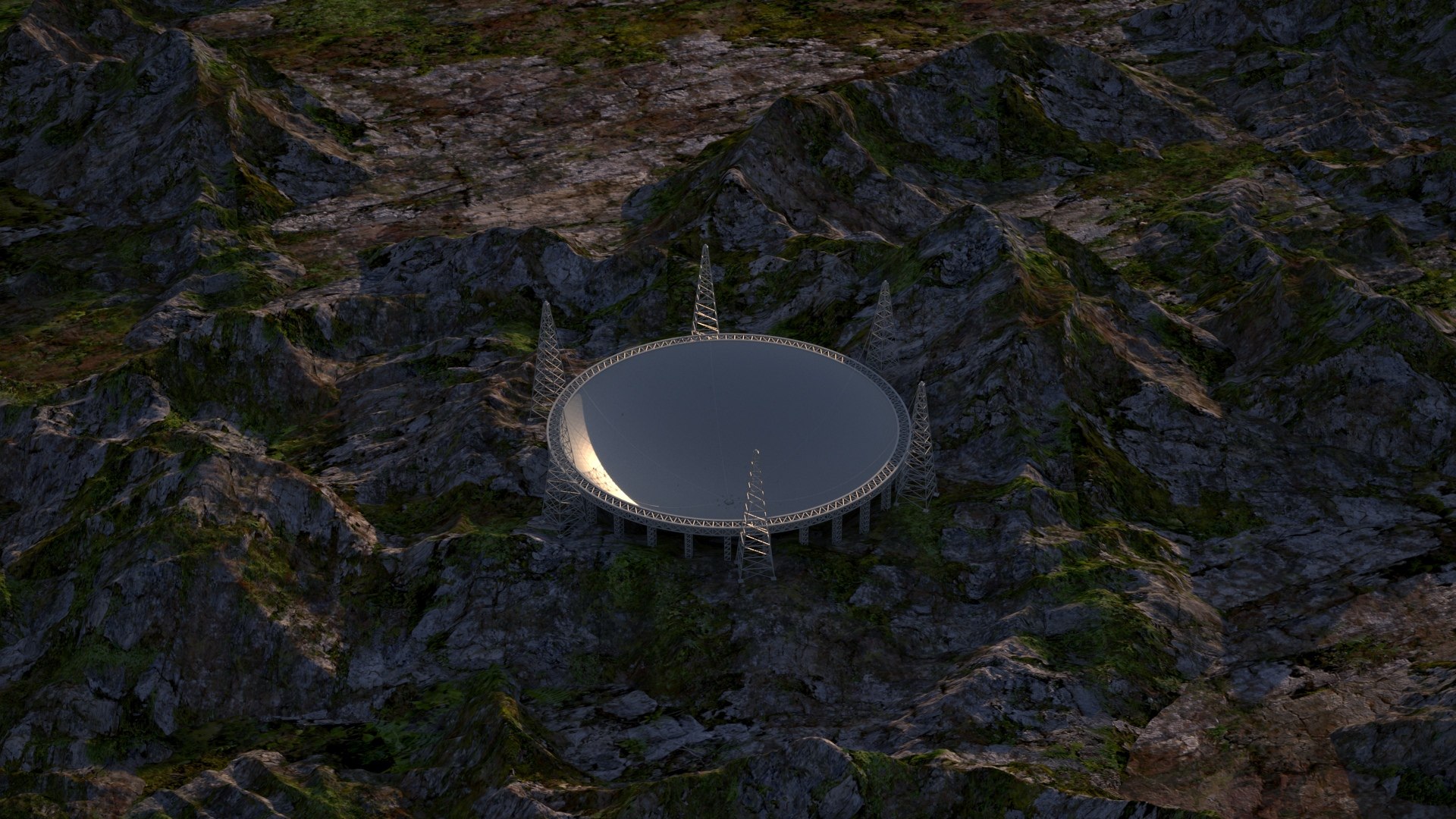 FAST Tianyan Chinese Telescope 3D Model - TurboSquid 2198899