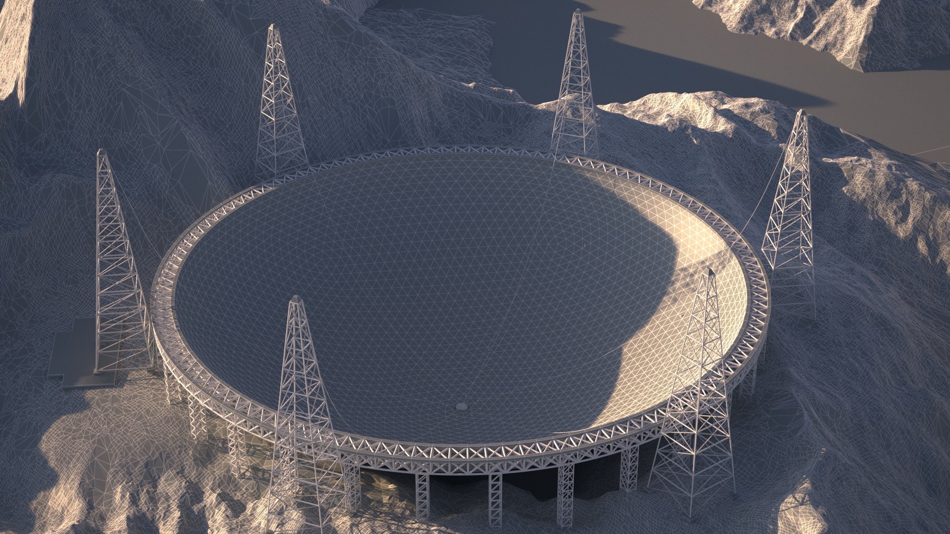 FAST Tianyan Chinese Telescope 3D Model - TurboSquid 2198899