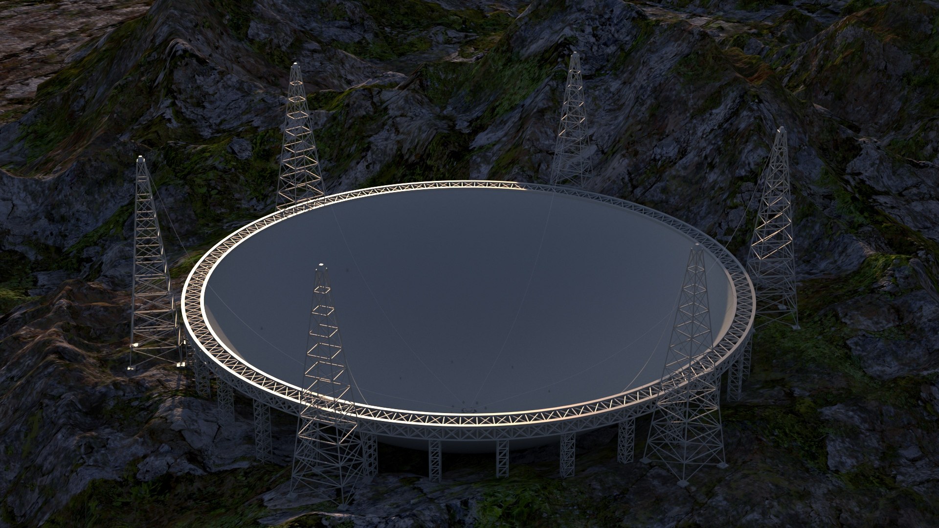 FAST Tianyan Chinese Telescope 3D Model - TurboSquid 2198899