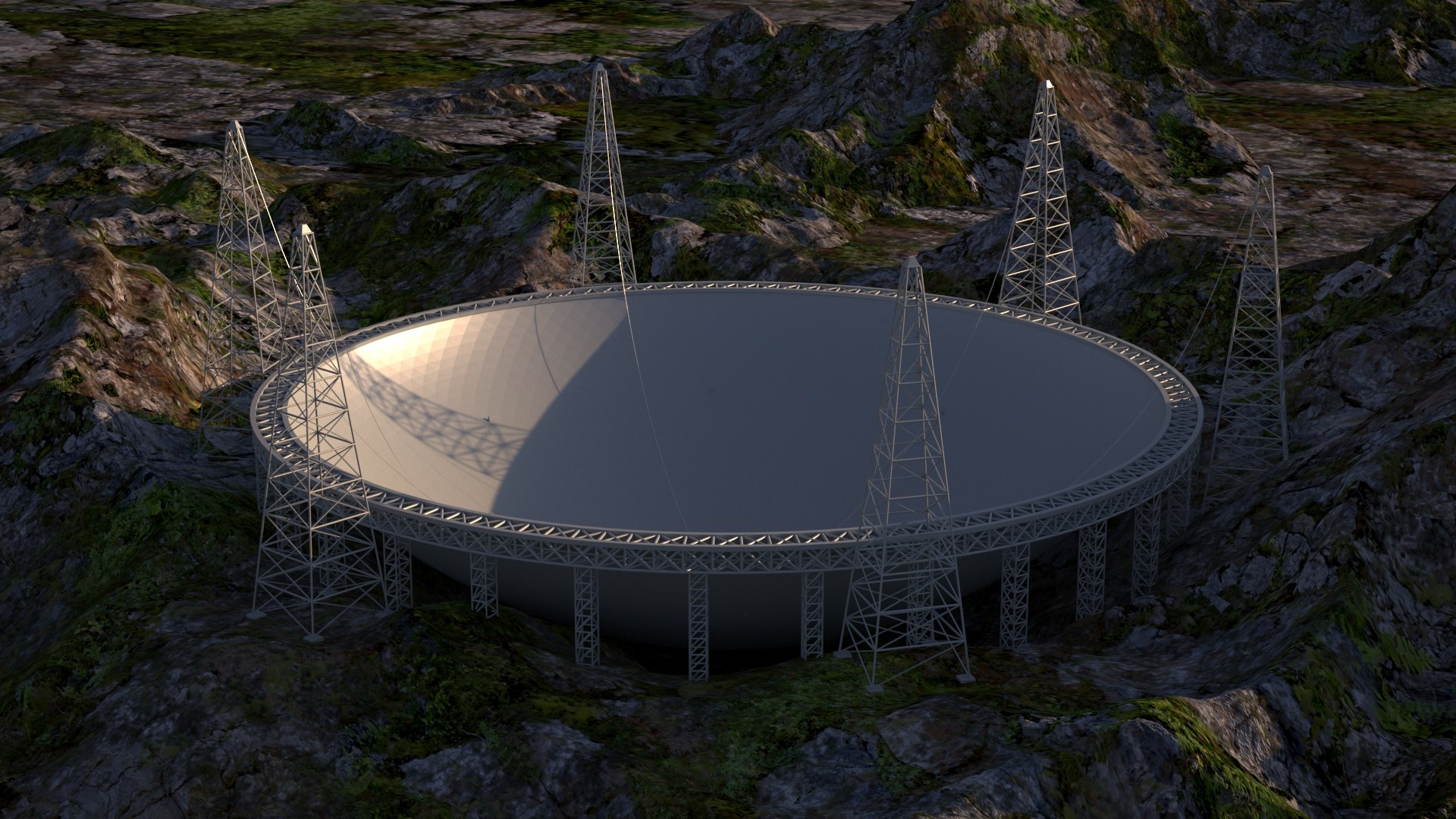 FAST Tianyan Chinese Telescope 3D Model - TurboSquid 2198899