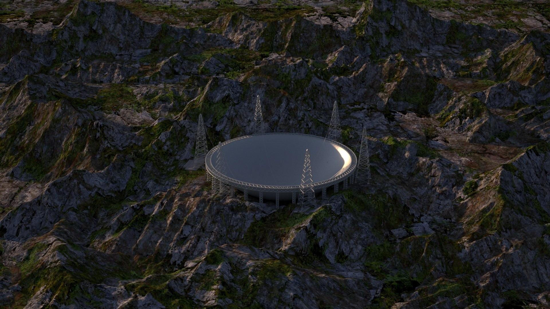FAST Tianyan Chinese Telescope 3D Model - TurboSquid 2198899