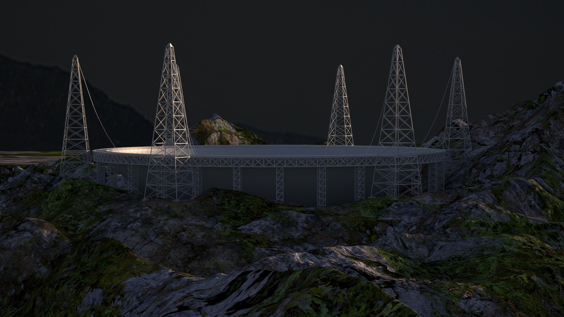 FAST Tianyan Chinese Telescope 3D Model - TurboSquid 2198899
