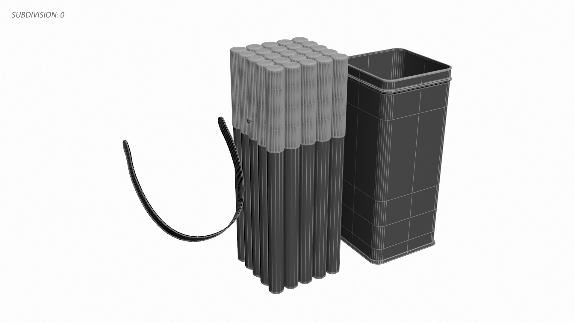Felt Pens Box 3D Model - TurboSquid 1821872