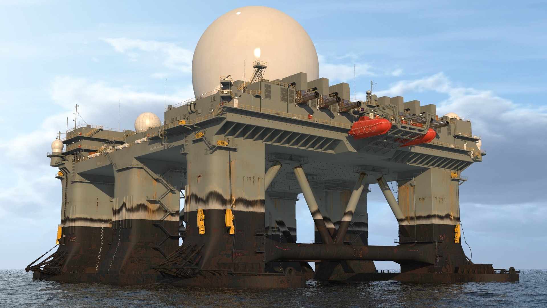 Sea Based X Band Radar 3D - TurboSquid 1874732