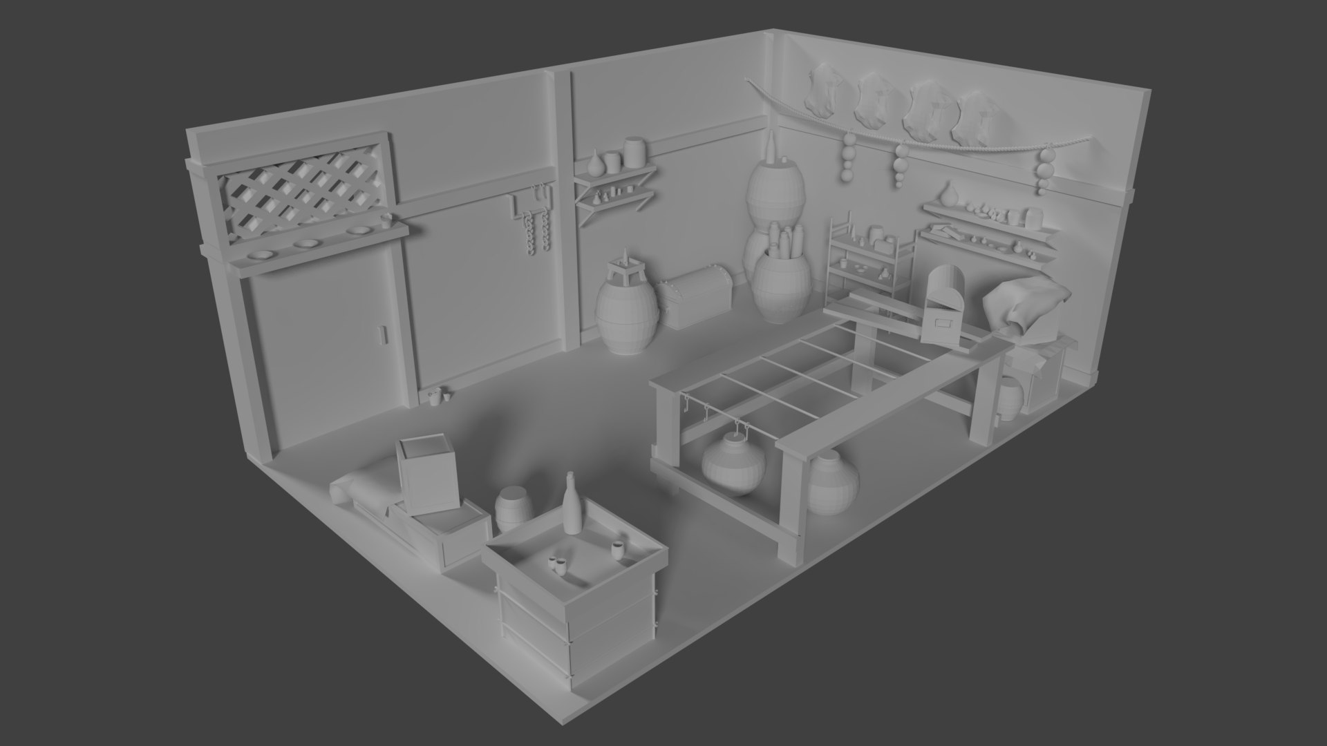 Inside Of The Cottage 3D Model - TurboSquid 2002647