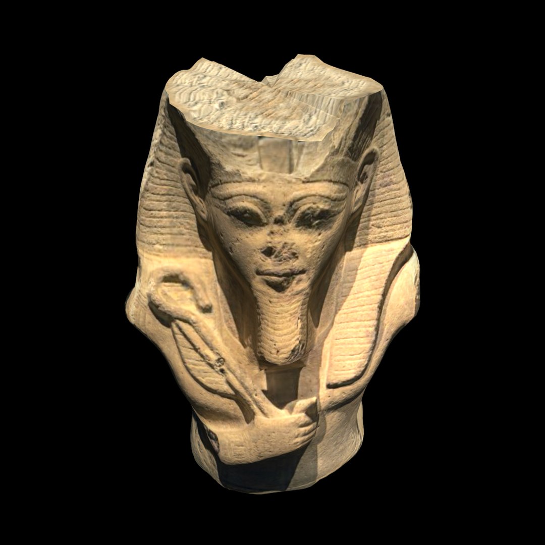 3d tutankhamun - statue model