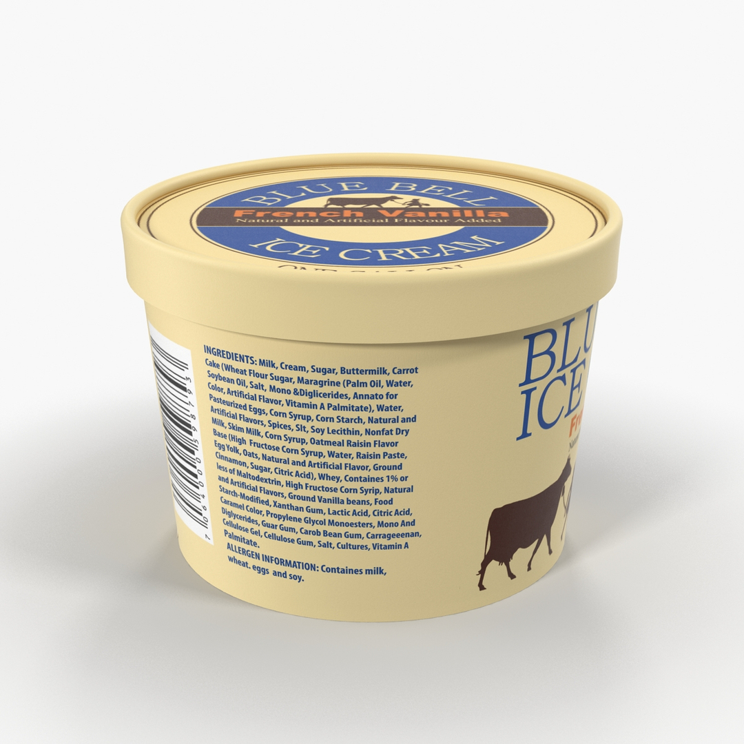 3ds Ice Cream Gallon Tub