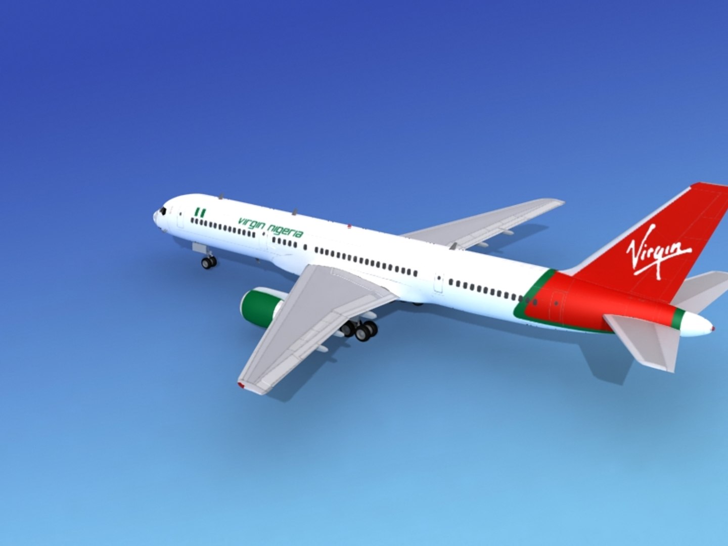 Airline Boeing 757 757-200 3ds