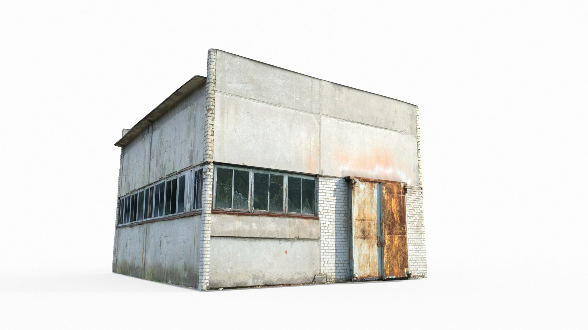 Old Small Warehouses In Modern Architecture 3D Model - TurboSquid 2253429