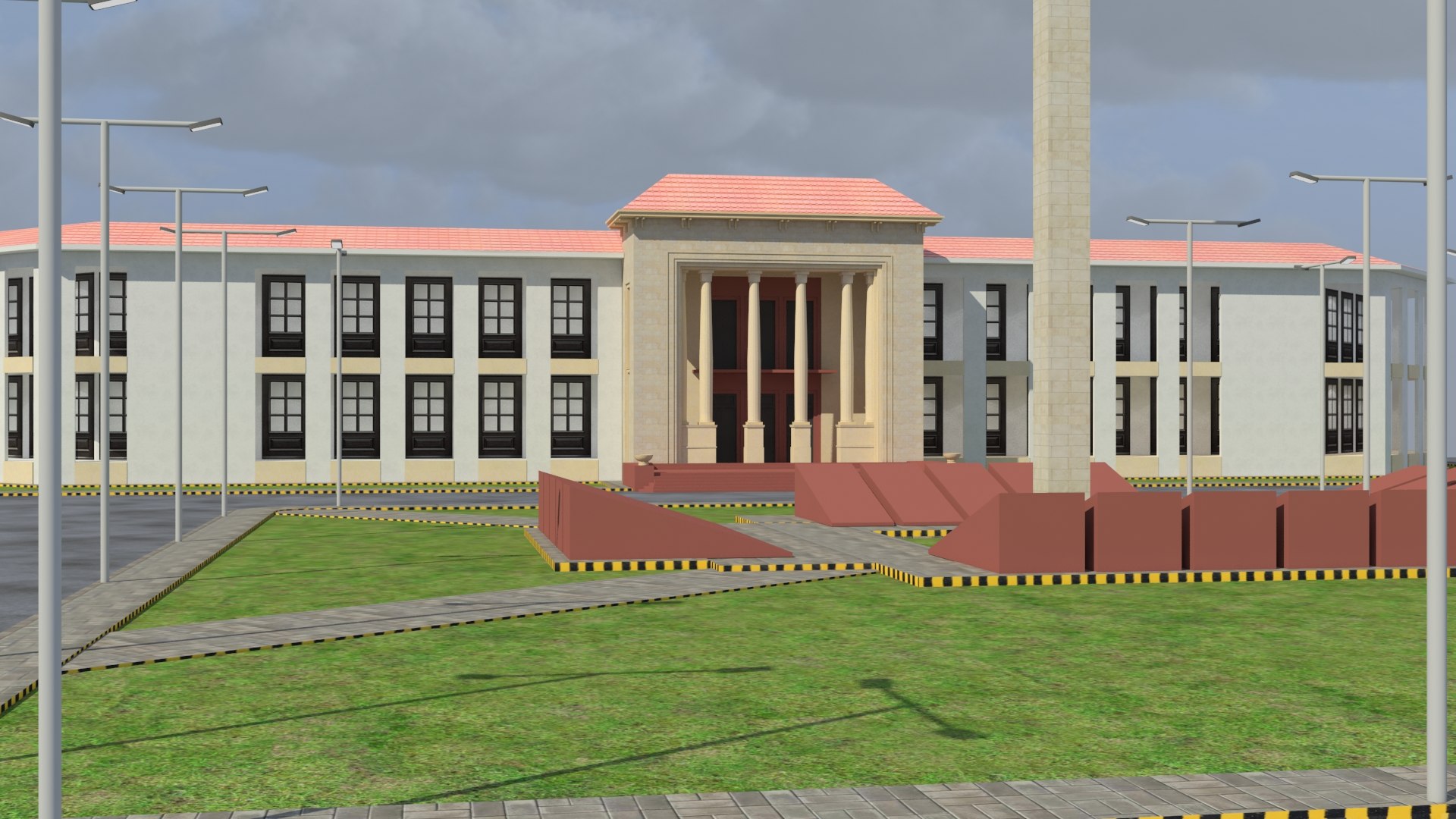 Punjab Assembly 3D Model - TurboSquid 2347204