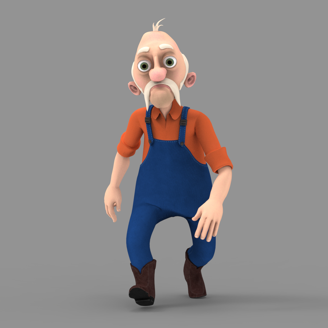 Farmer Model - TurboSquid 1805185