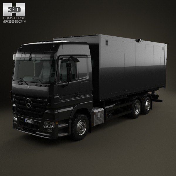 Mercedes-Benz Actros Box Truck 2002 3D 모델 - TurboSquid 1131223