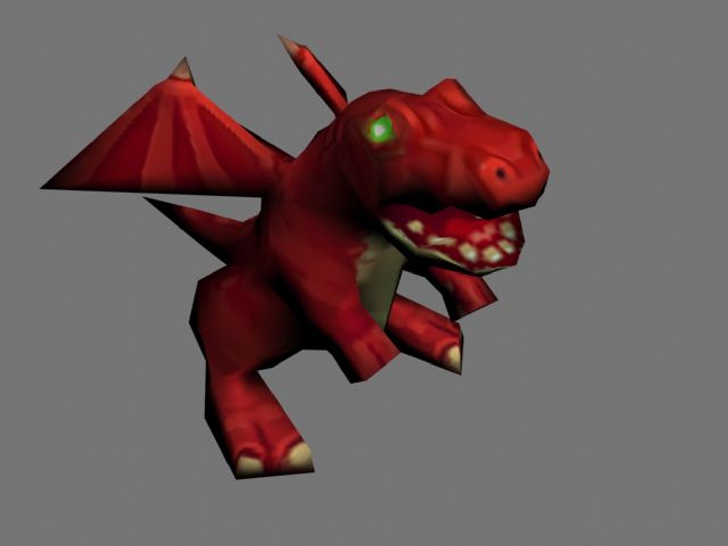 3d model baby dragon