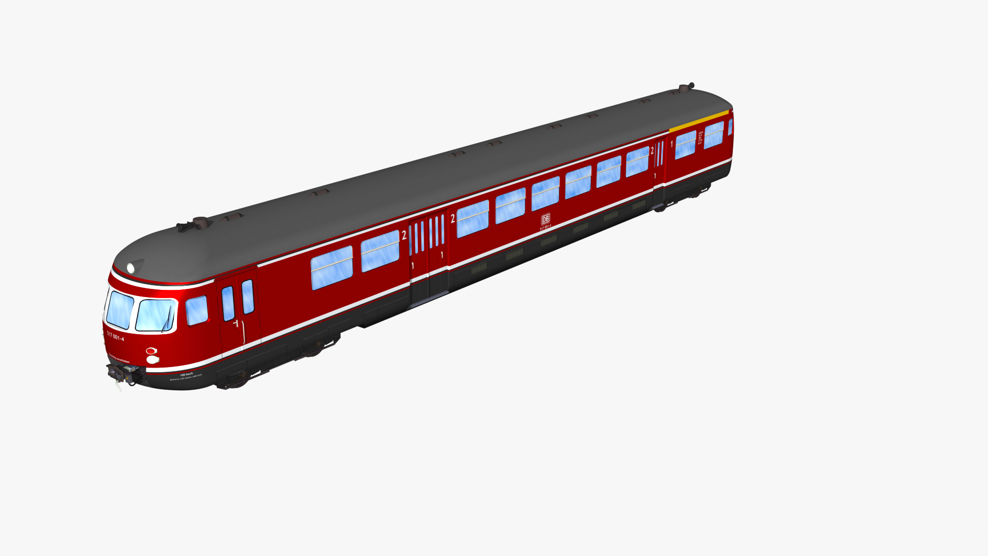 Eta 176 Class 517 Battery Driven Passenger Railcar 3D Model ...