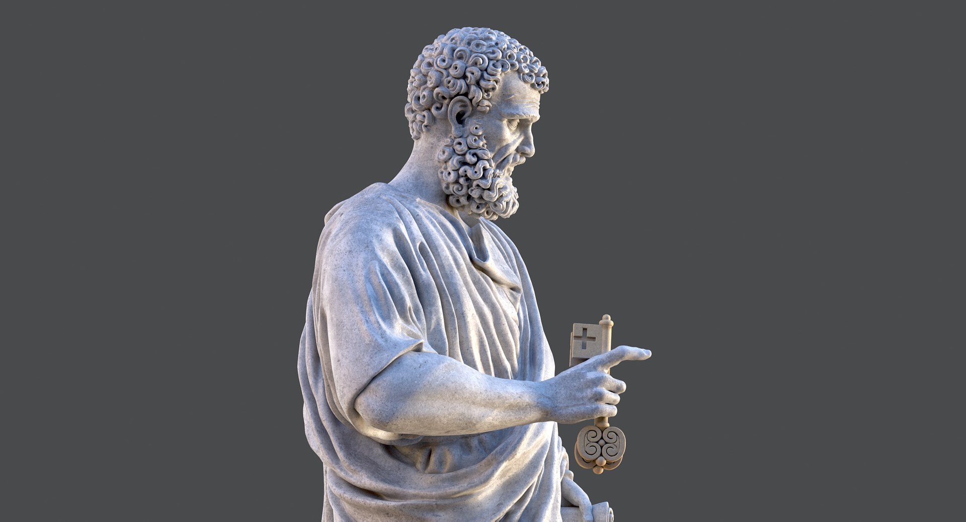 3D Saint Peter Basilica Statue Model - TurboSquid 1325884