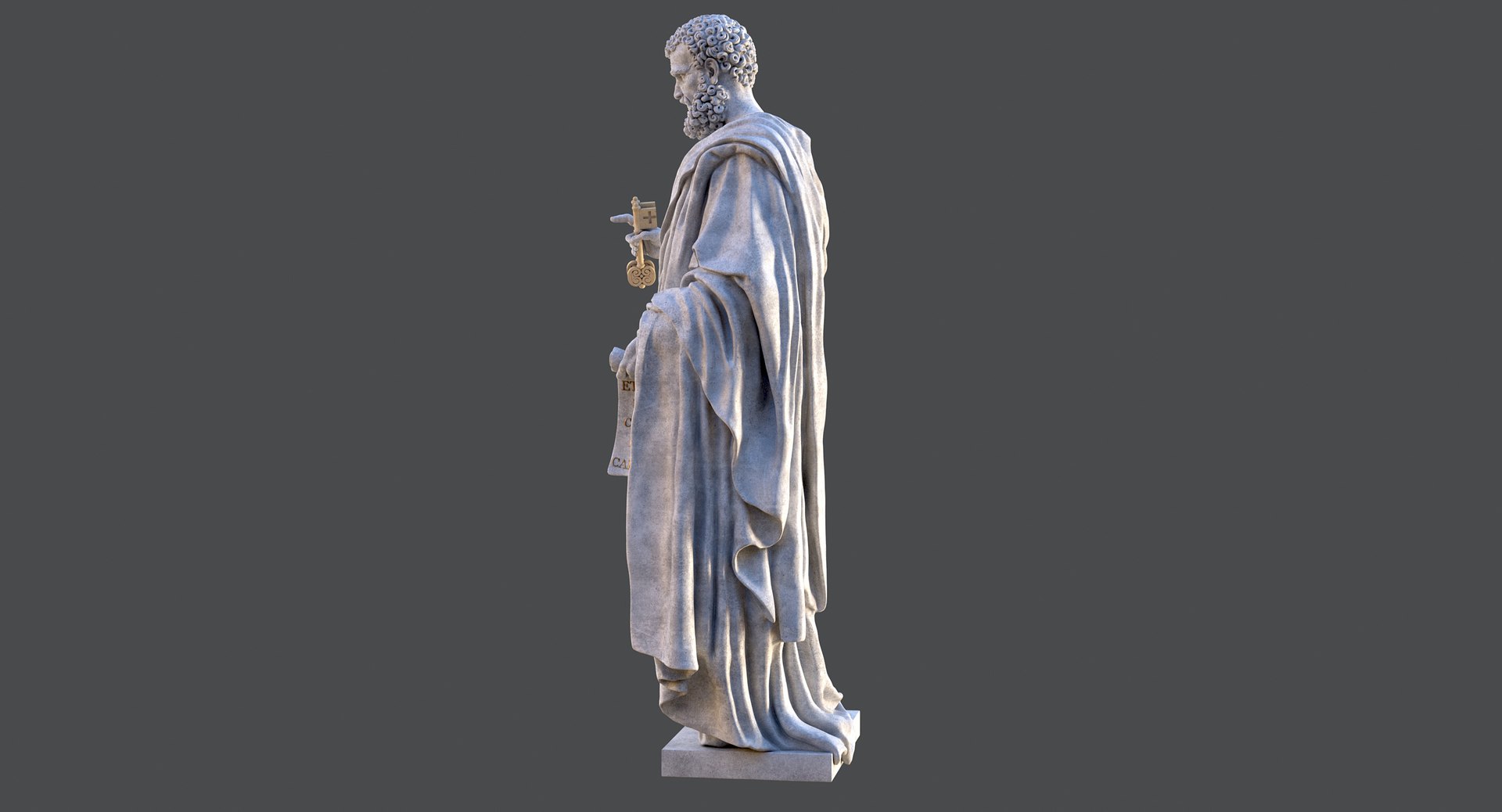 3D Saint Peter Basilica Statue Model - TurboSquid 1325884