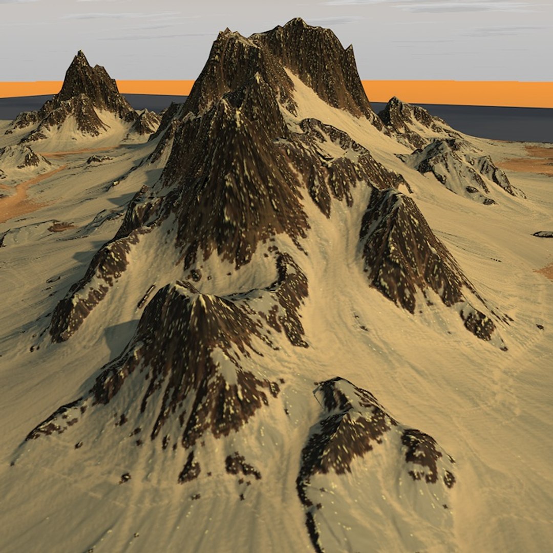 Desert Terrain 3d Max