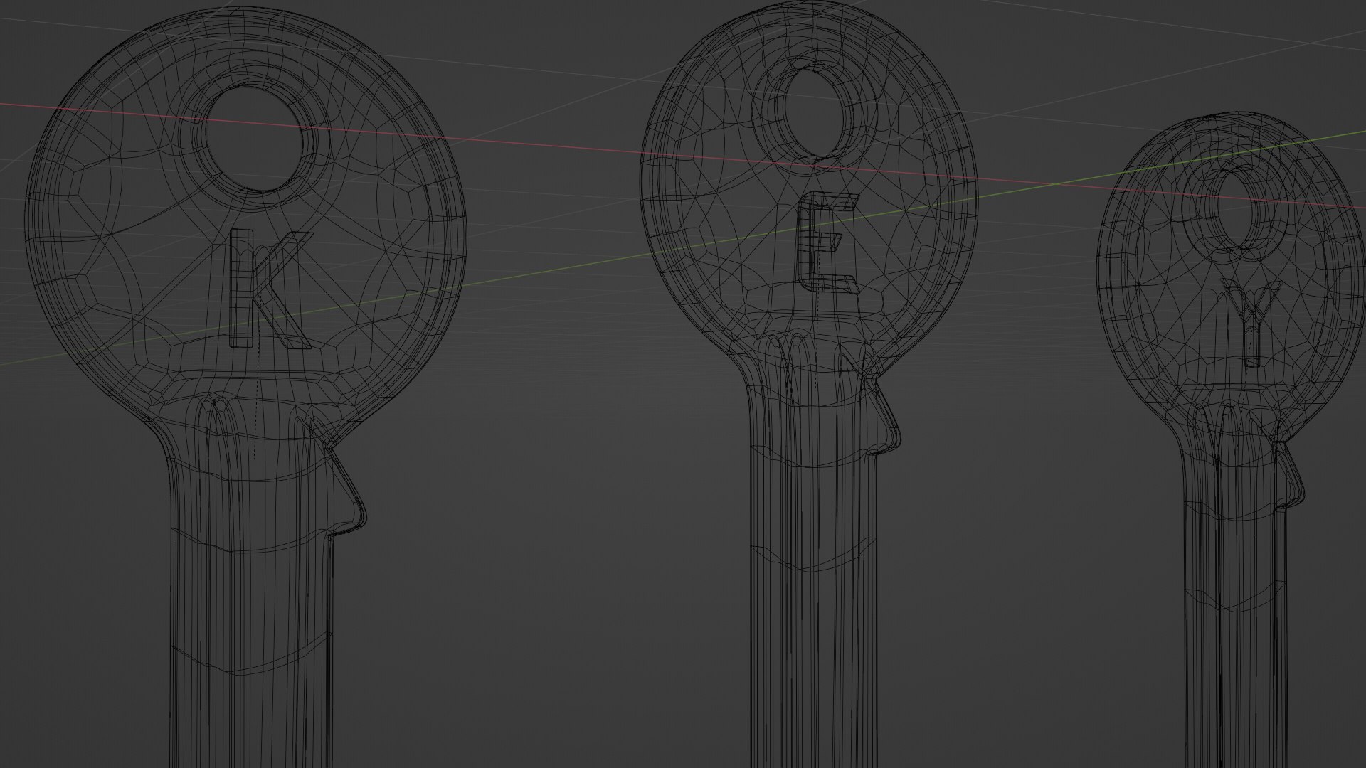 3D Key Without Teeth - TurboSquid 2159981