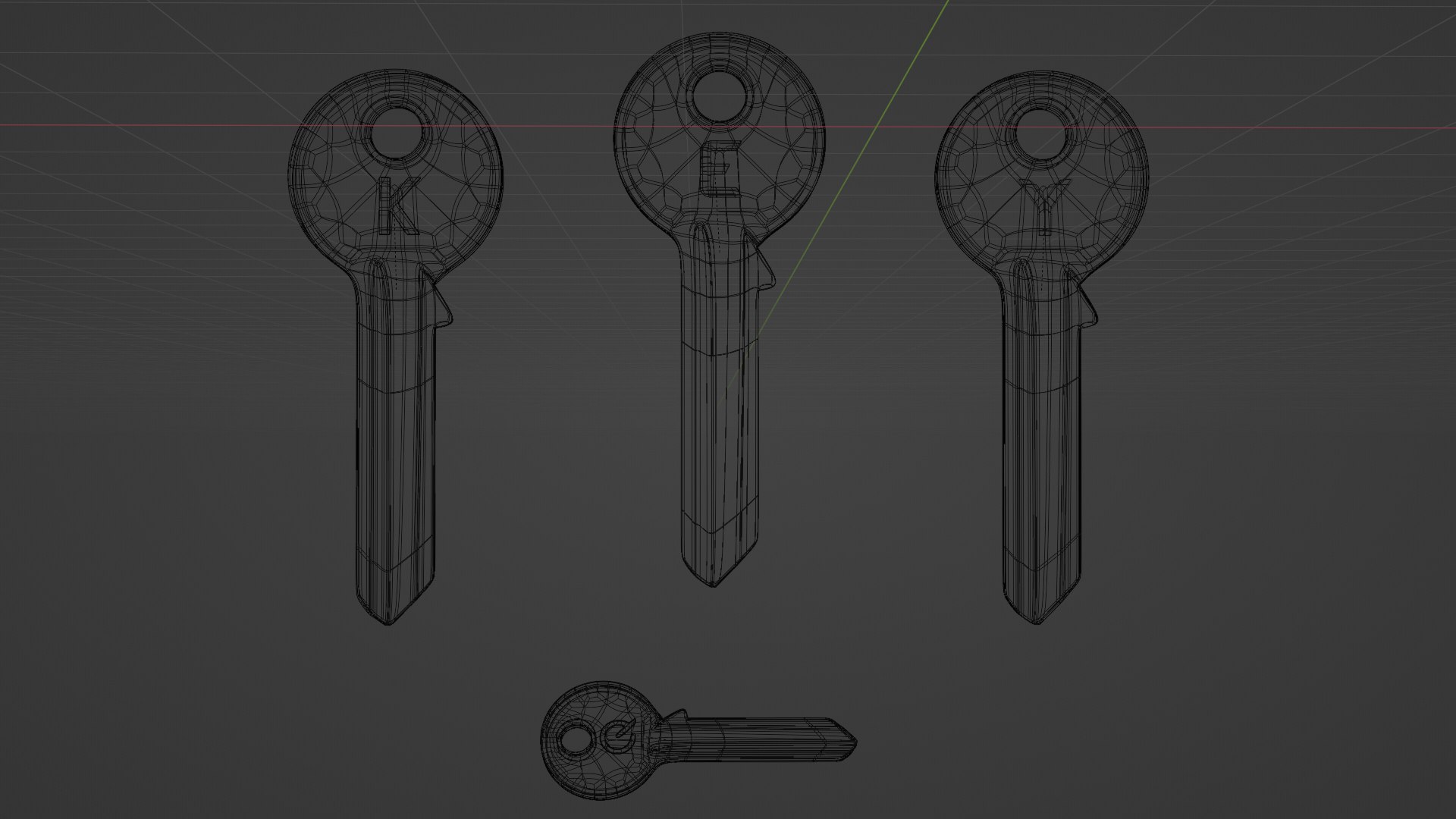 3D Key Without Teeth - TurboSquid 2159981