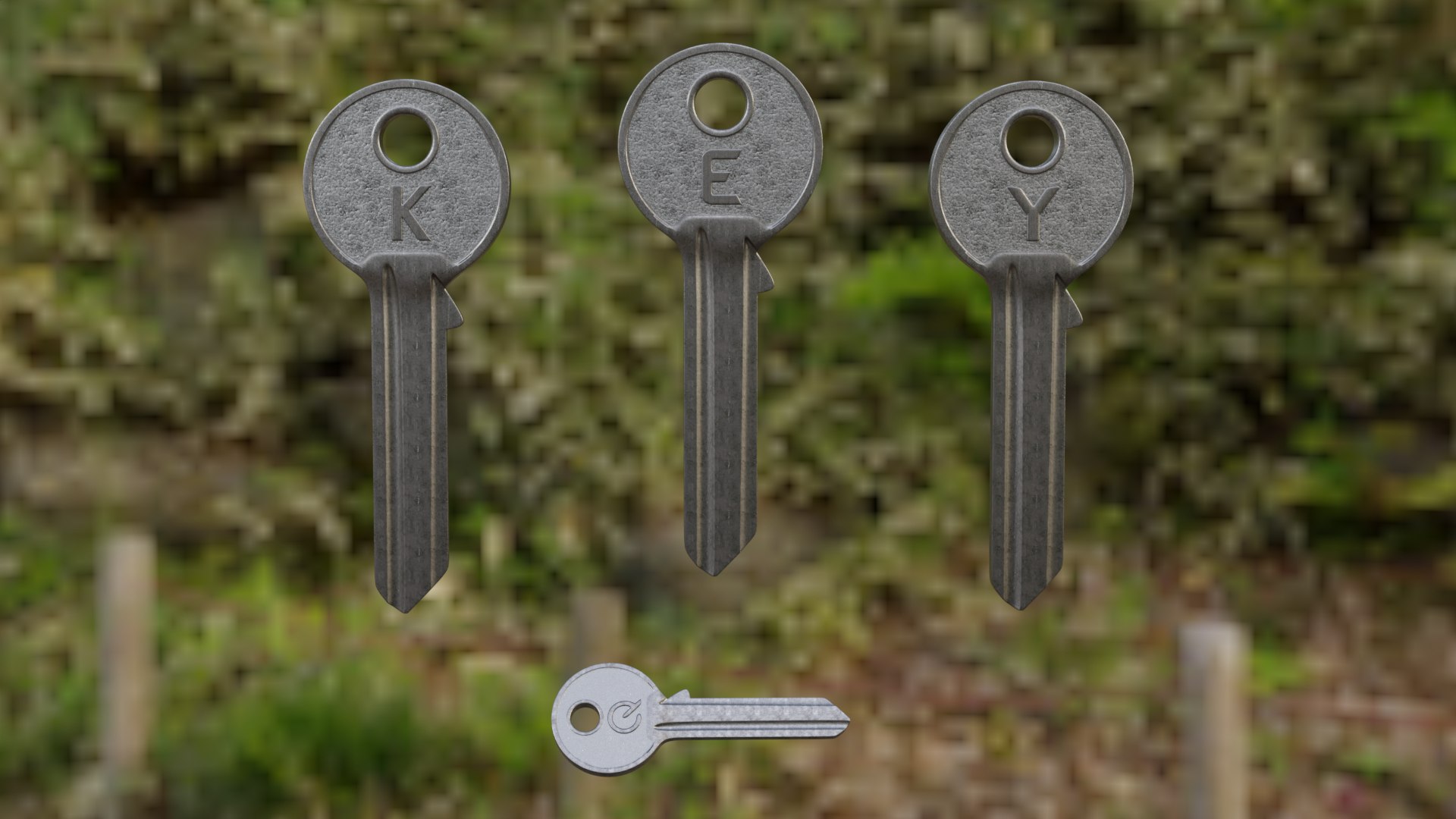 3D Key Without Teeth - TurboSquid 2159981