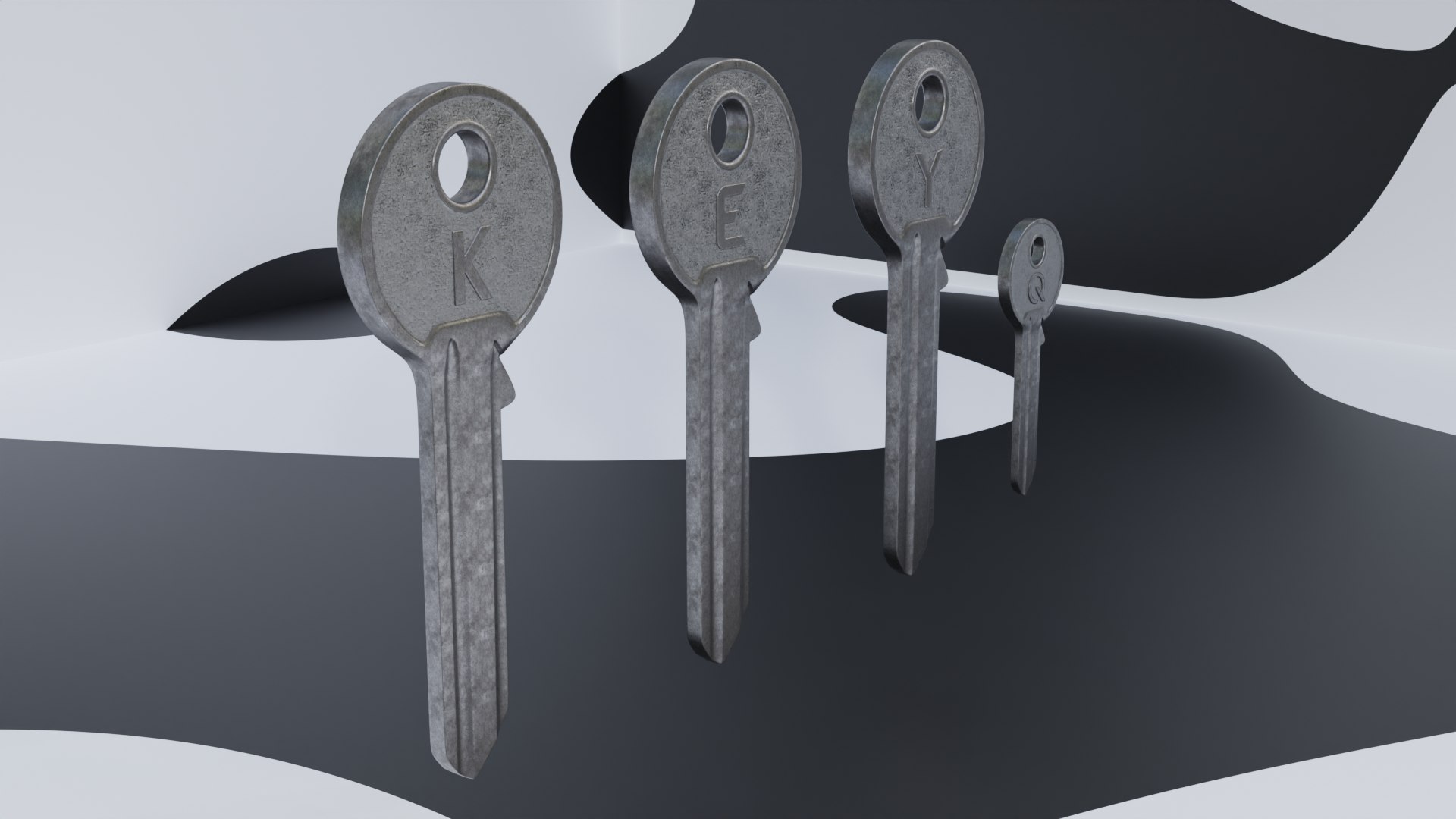 3D Key Without Teeth - TurboSquid 2159981