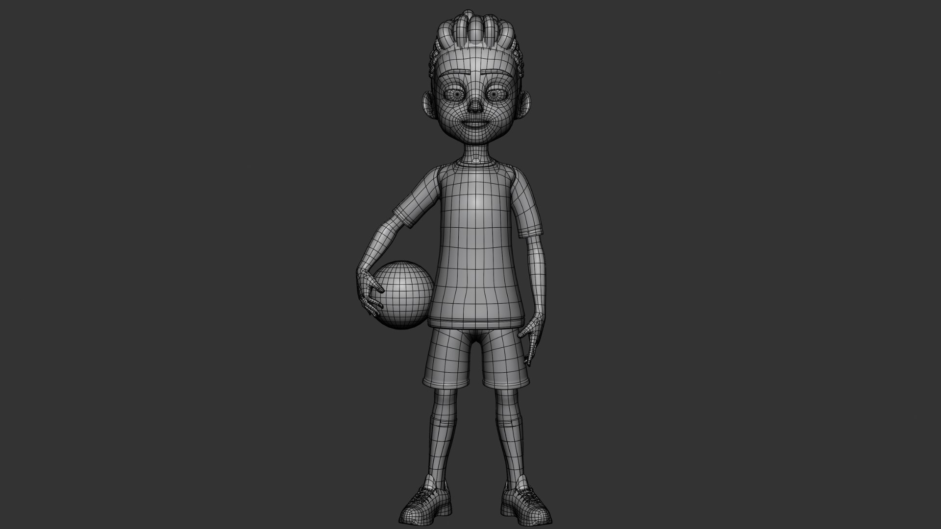 3D Stylized Soccer Player 3D Character Game-Ready Cartoon Footballer ...