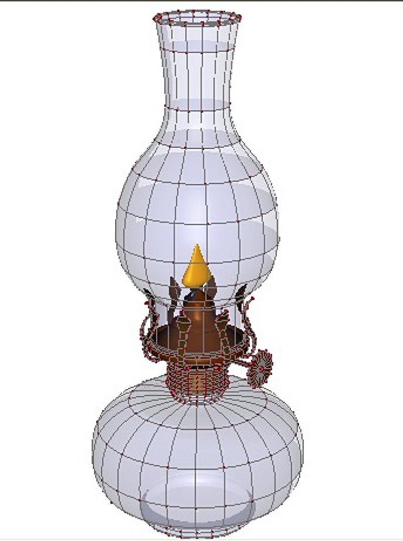 3d Model Oil Lamp