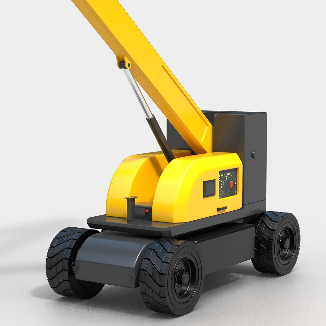 Industrial Telescopic Platform Boom Lift 3D Model - TurboSquid 2424102