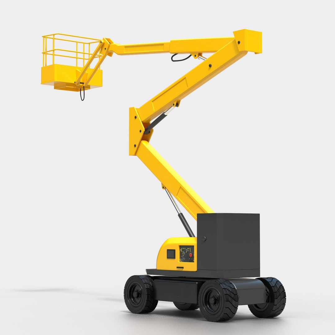 Industrial Telescopic Platform Boom Lift 3D Model - TurboSquid 2424102