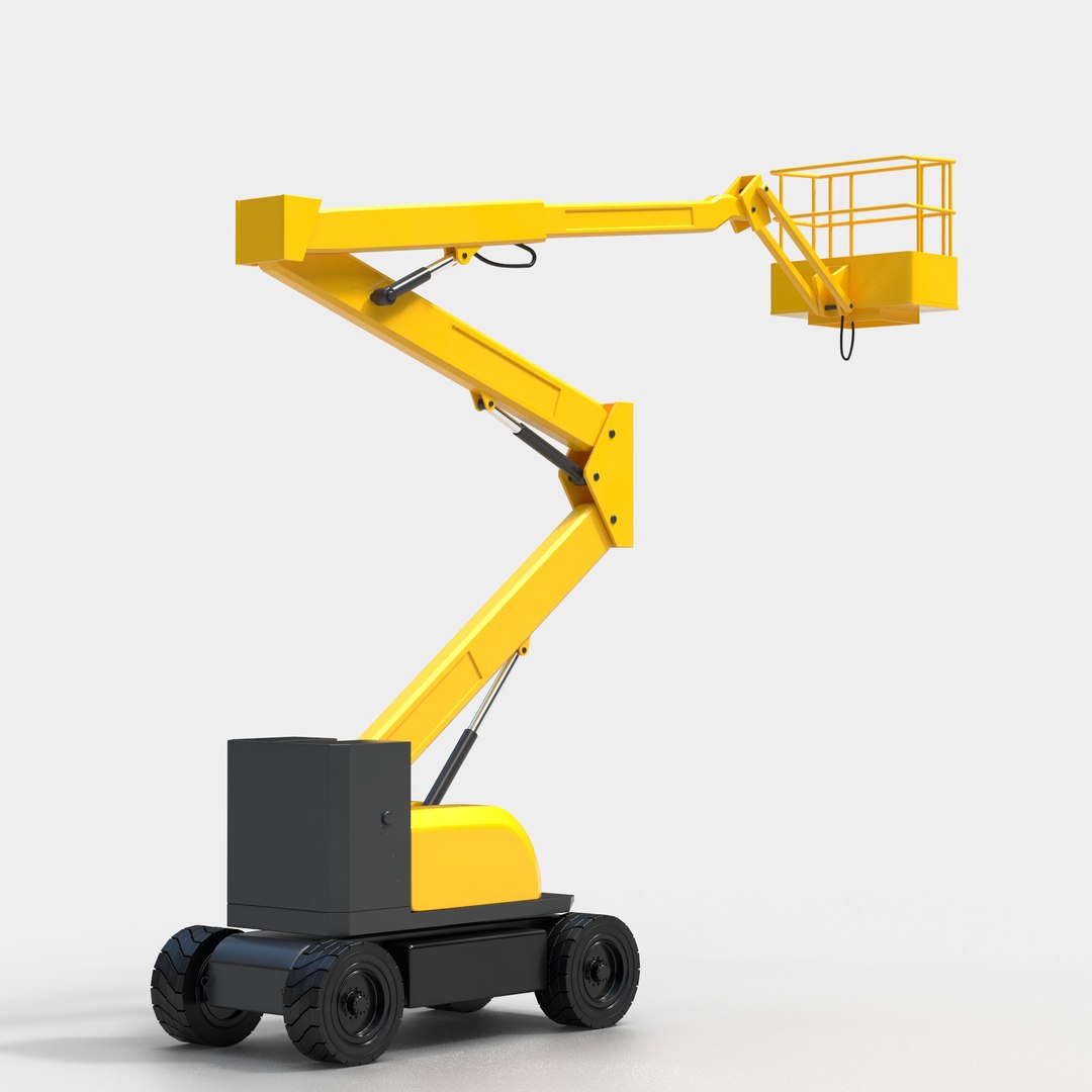 Industrial Telescopic Platform Boom Lift 3D Model - TurboSquid 2424102
