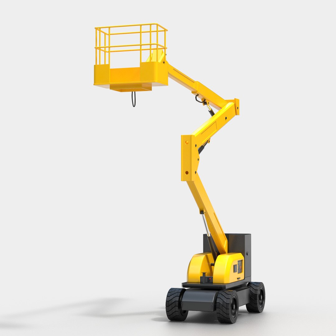 Industrial Telescopic Platform Boom Lift 3D Model - TurboSquid 2424102