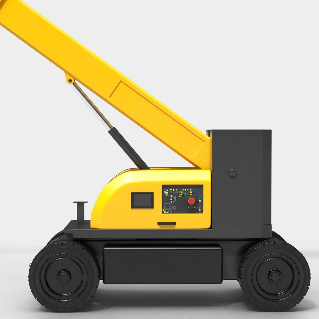 Industrial Telescopic Platform Boom Lift 3D Model - TurboSquid 2424102