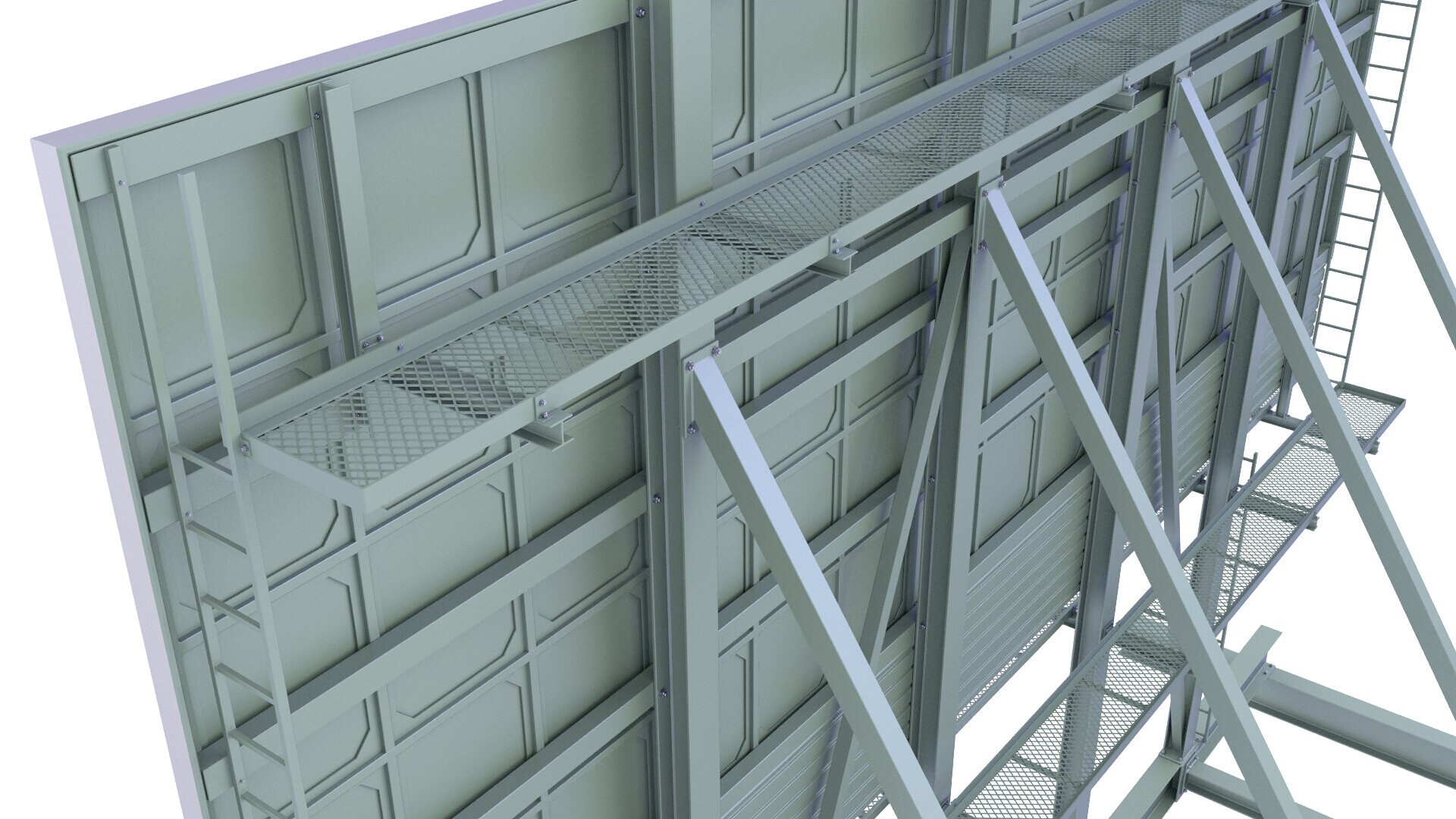 Billboard Roof 33 3D - TurboSquid 1815233