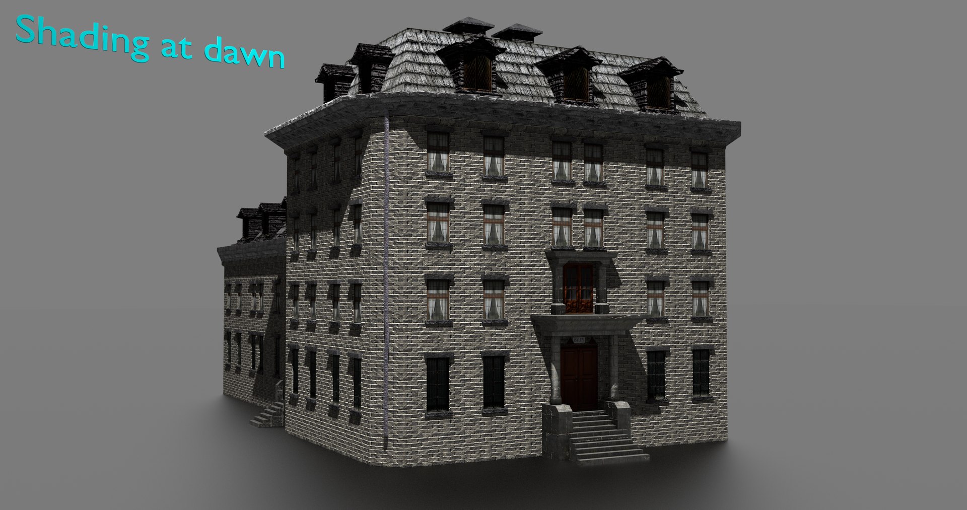 Old Asylum Building Exterior 3D Model - TurboSquid 1187928