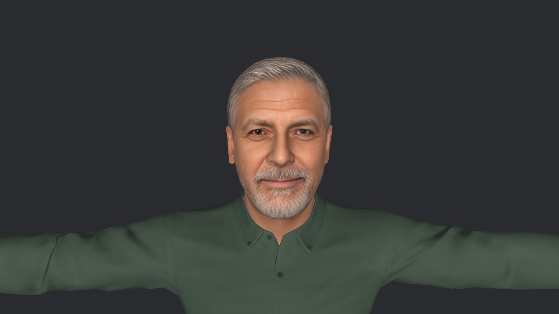George Clooney Hyper Realistic Full Body Fully Rigged 3D Character 3D ...