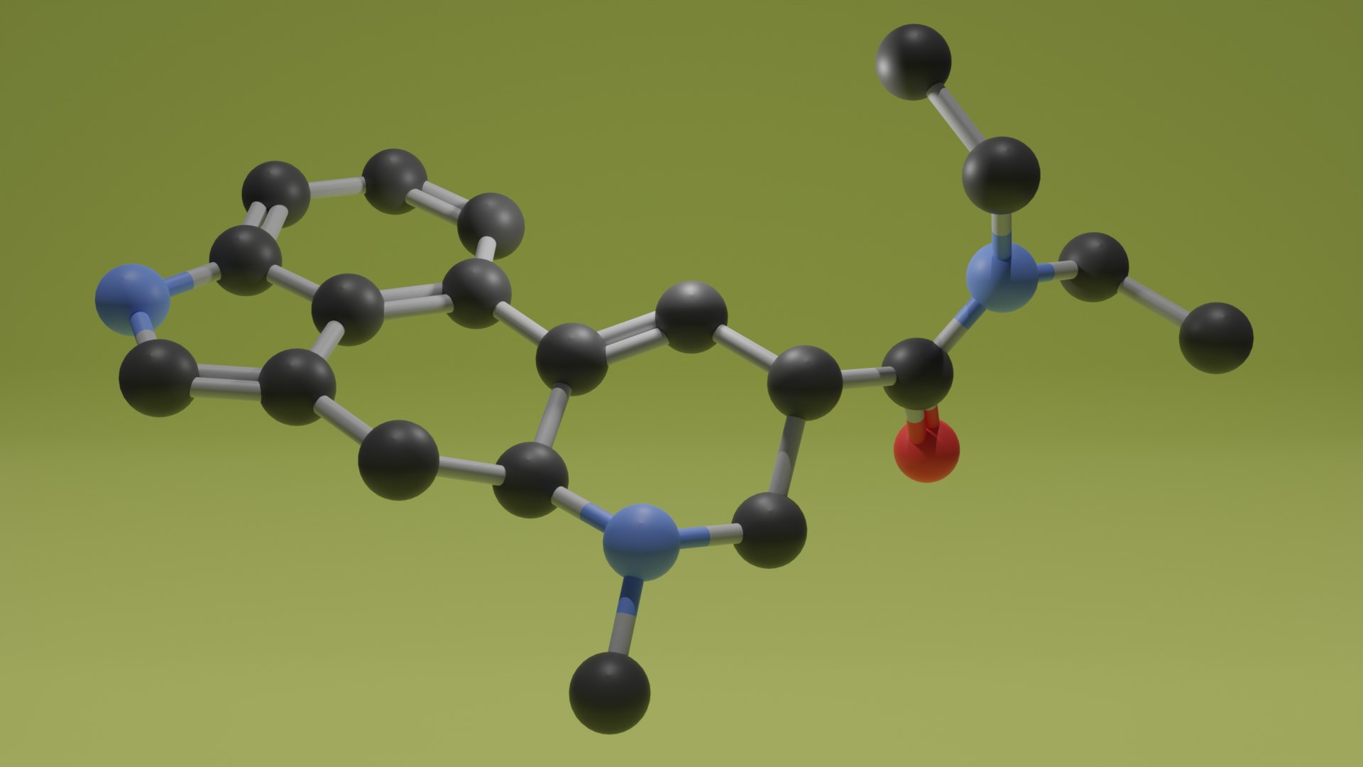 3D Model LSD Molecular Model - TurboSquid 2025769