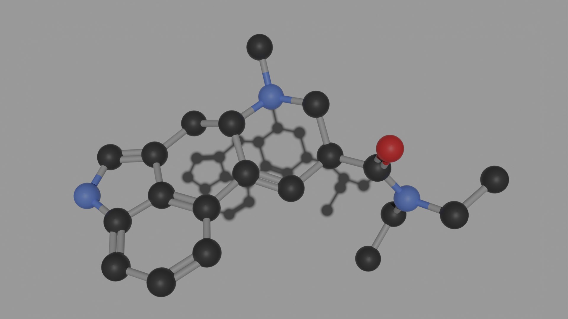 3D Model LSD Molecular Model - TurboSquid 2025769