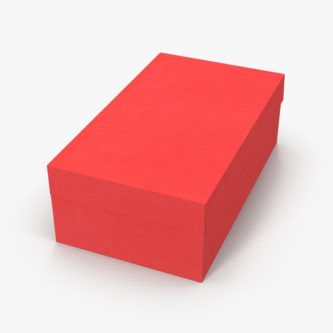Colored Shoe Boxes Low-poly 3D Model - TurboSquid 1250548