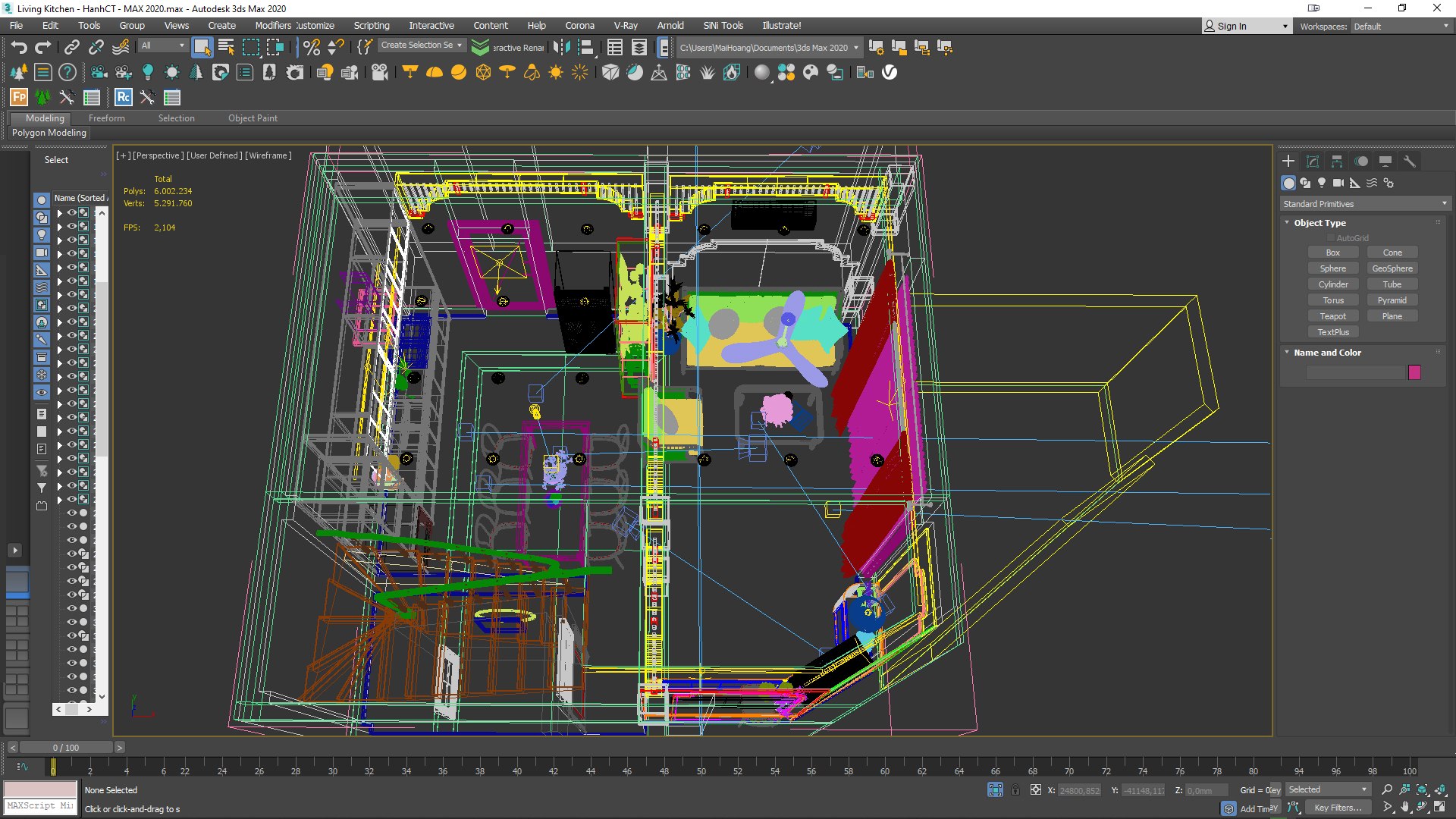 3D Living Kitchen Dining 06 - HanhCT - MAX FBX OBJ SKP DAE Simlab Model - TurboSquid 2201503