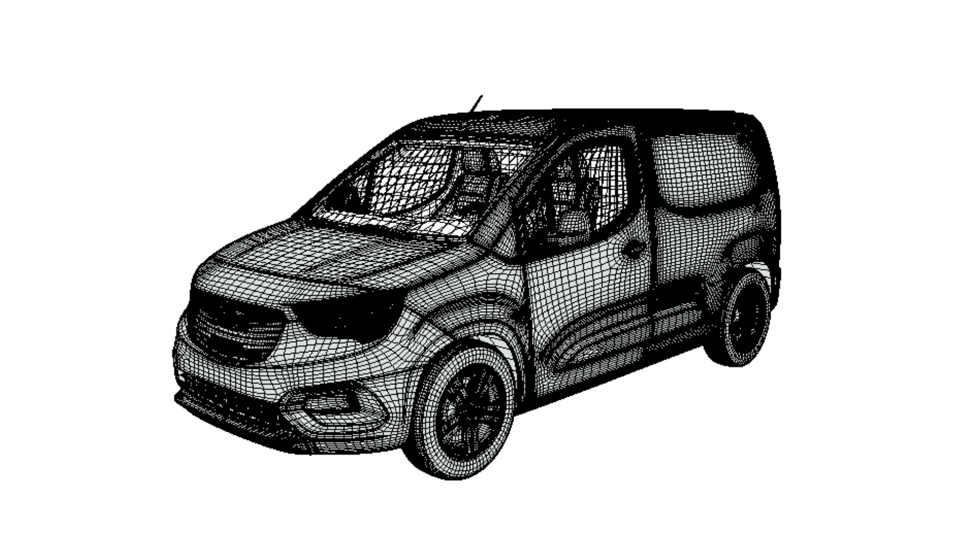 3D Vauxhall Combo Cargo Van 2022 Model - TurboSquid 2332702