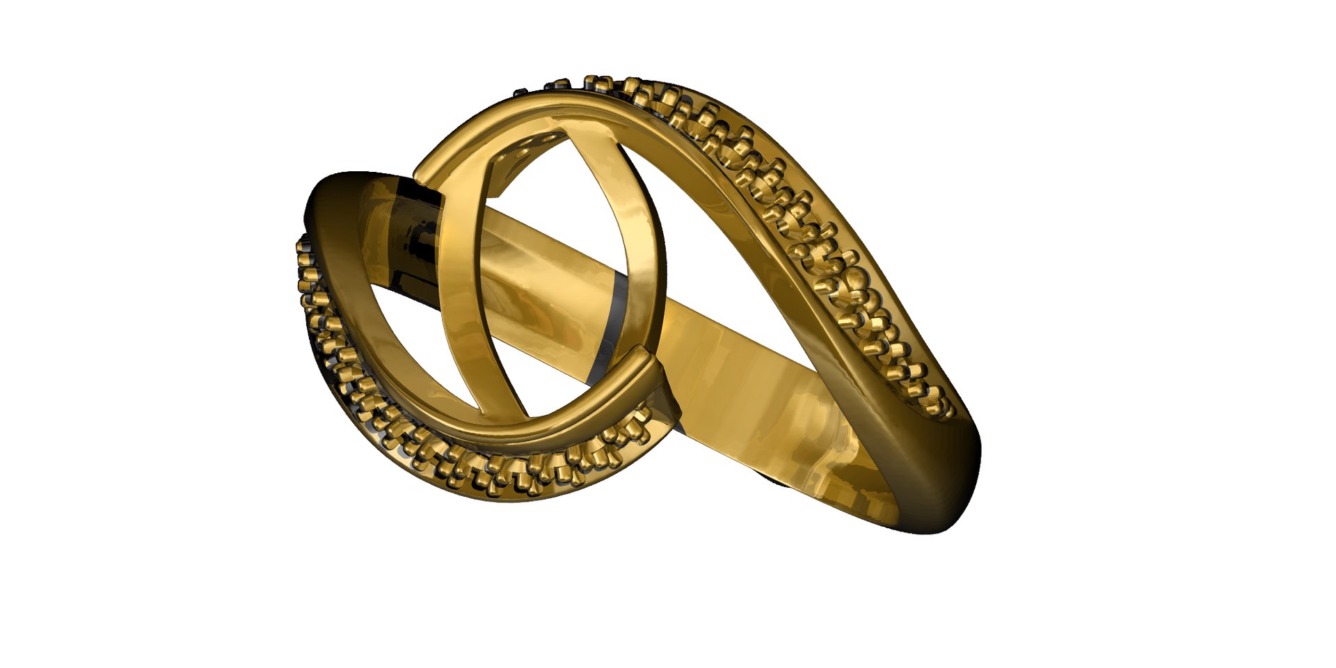 3d gold ring model