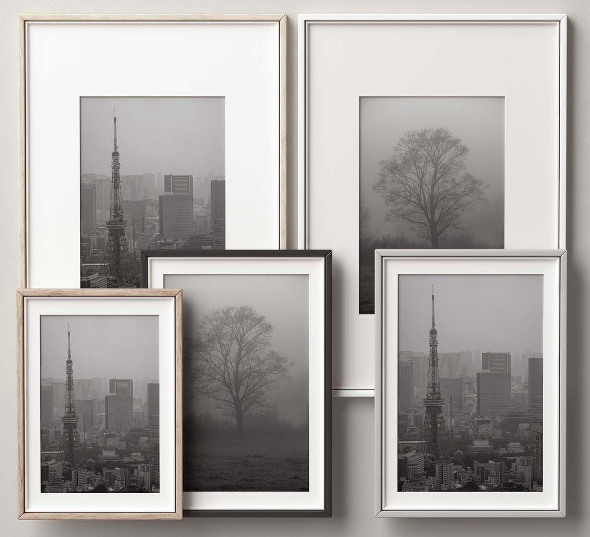 Picture Frames Set-460 3D Model - TurboSquid 2134038