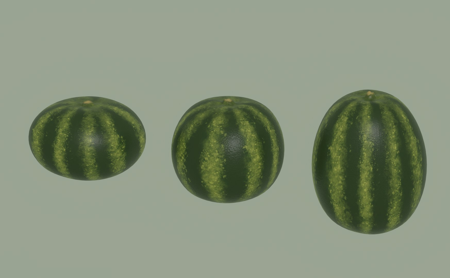 3D Watermelon - TurboSquid 2197458