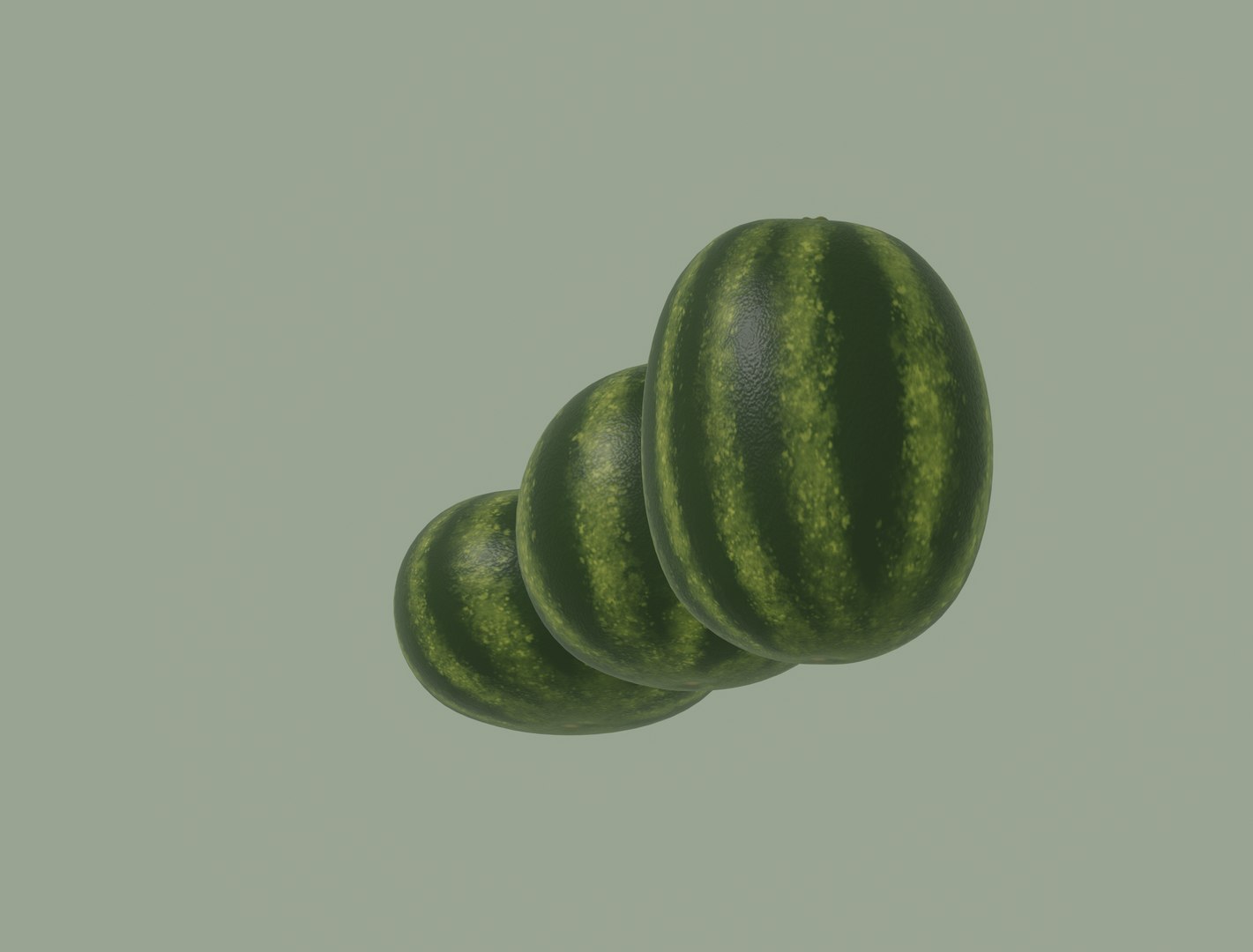 3D Watermelon - TurboSquid 2197458
