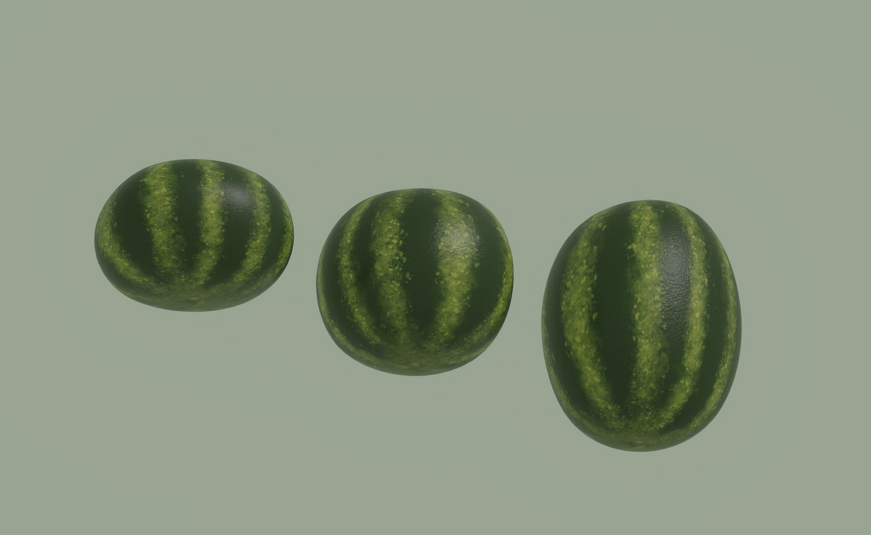 3D Watermelon - TurboSquid 2197458