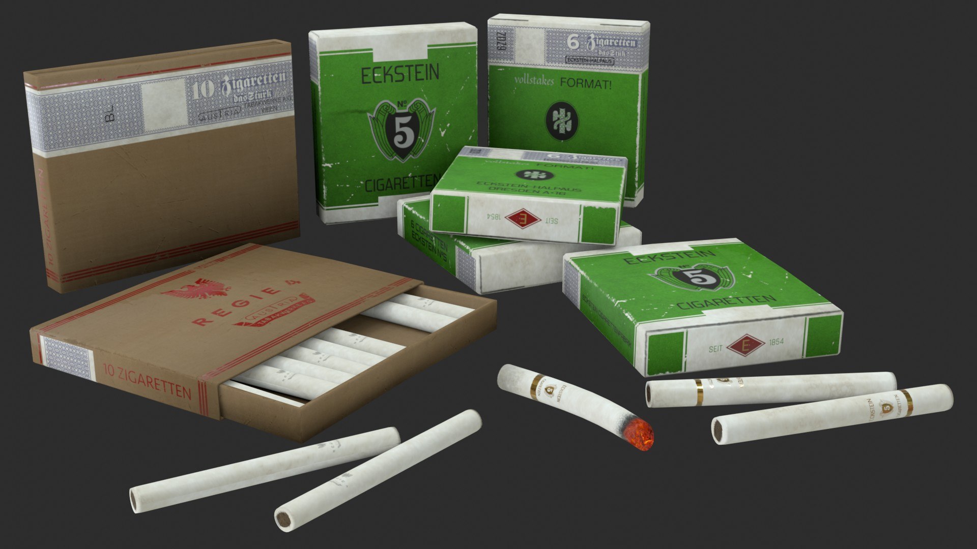 3D Asset German Cigarettes - TurboSquid 1532762