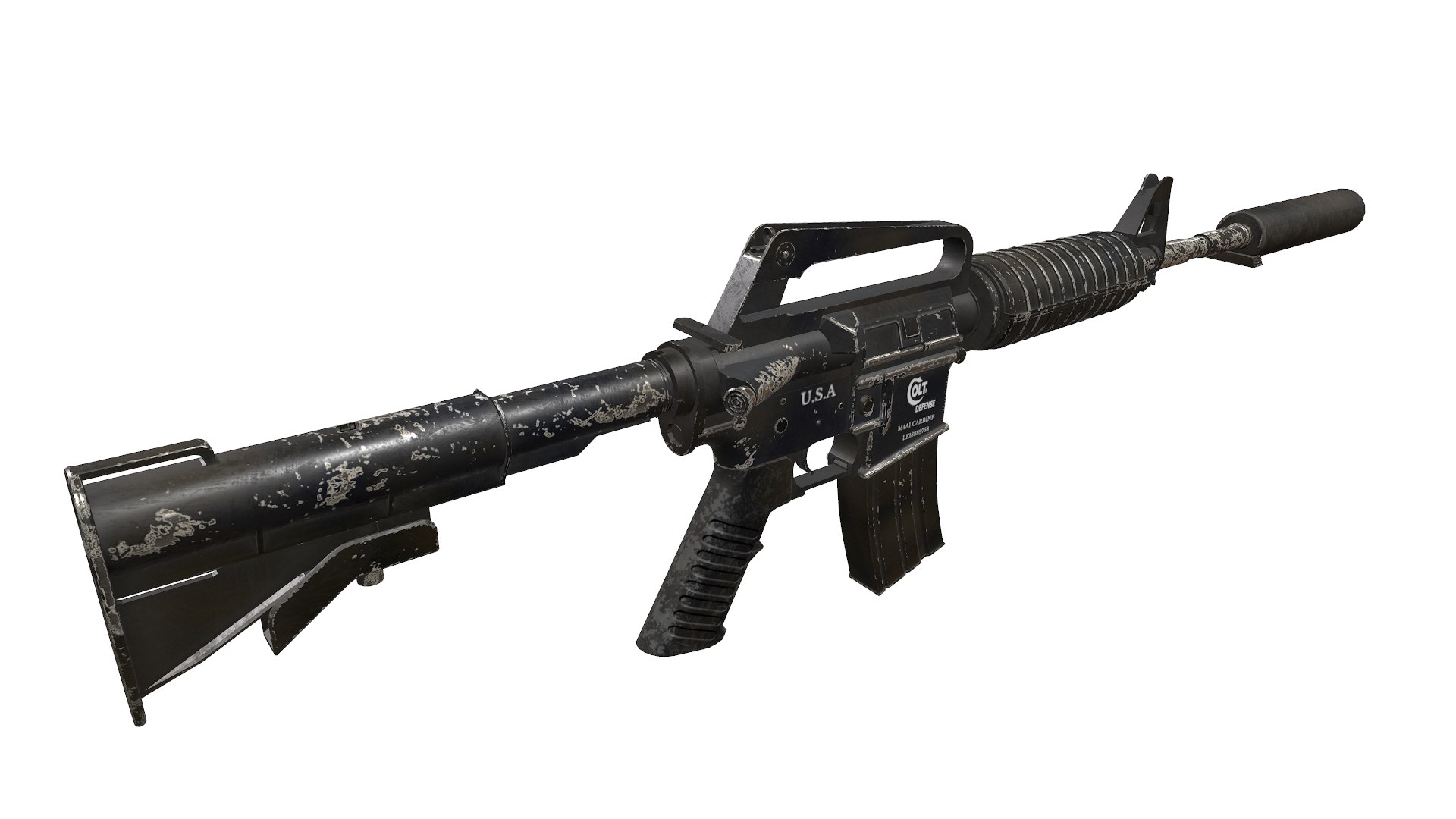 Free Battle Worn M4a1 Carbine 3D - TurboSquid 1708945