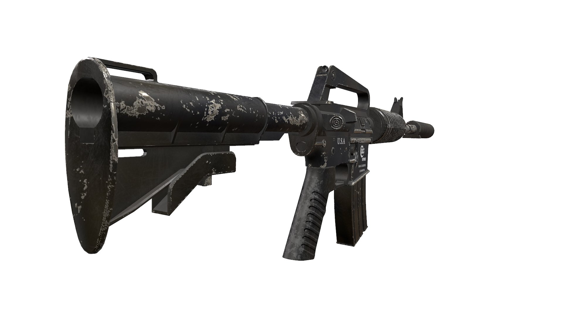 Free Battle Worn M4a1 Carbine 3D - TurboSquid 1708945