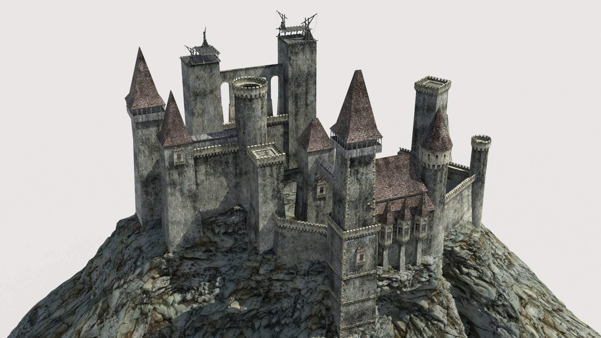3d Medieval Castle Model