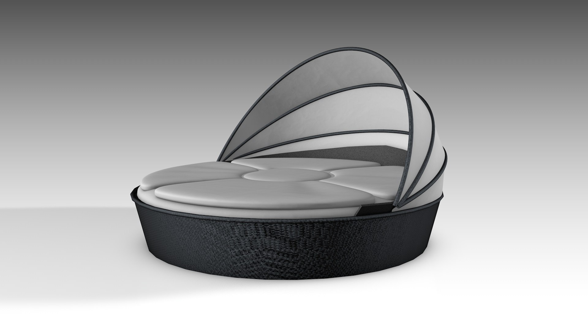 3D circular daybed day model - TurboSquid 1169259